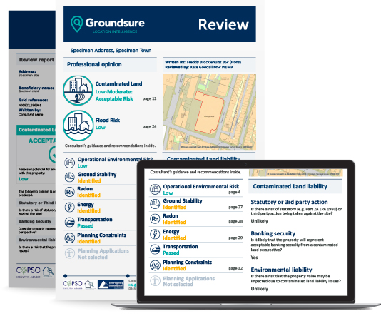 Groundsure reveals new commercial search reports - Groundsure